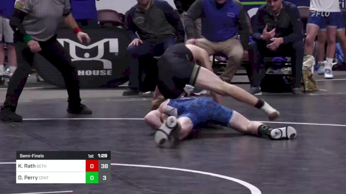 139 lbs Semifinal - Kollin Rath, Bethlehem Catholic vs Dalton Perry ...