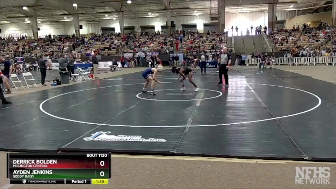 A 113 lbs Quarterfinal - Derrick Bolden, Millington Central vs Ayden ...