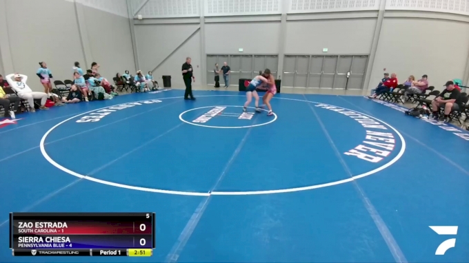 117 lbs Round 3 (4 Team) - Zao Estrada, South Carolina vs Sierra Chiesa ...