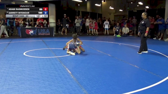 63 lbs Champ. Rd Of 16 - Adam Rasmussen, Roundtree Wrestling Academy vs ...