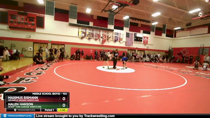 102 lbs Round 1 - Maximus Eismann, SelahFlo Vikings Wrestling vs Halen ...