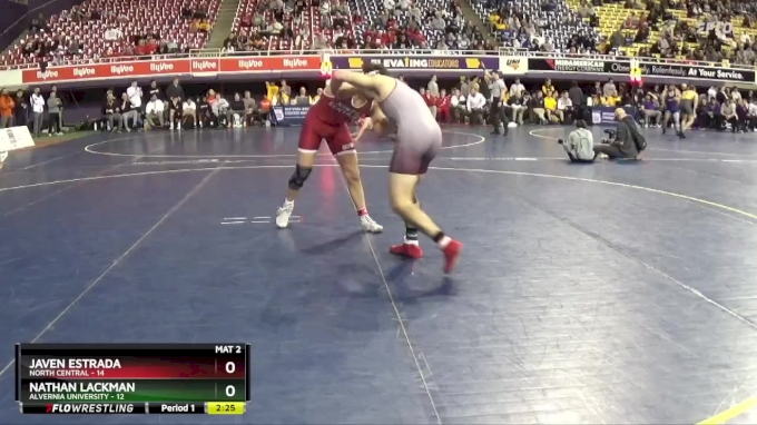 174 lbs Round 1 (16 Team) - Nathan Lackman, Alvernia University vs ...