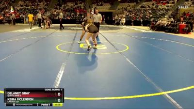130 lbs Cons. Round 1 - Delaney Gray, Queen Anne`s vs Keira McLendon, Carver A&T