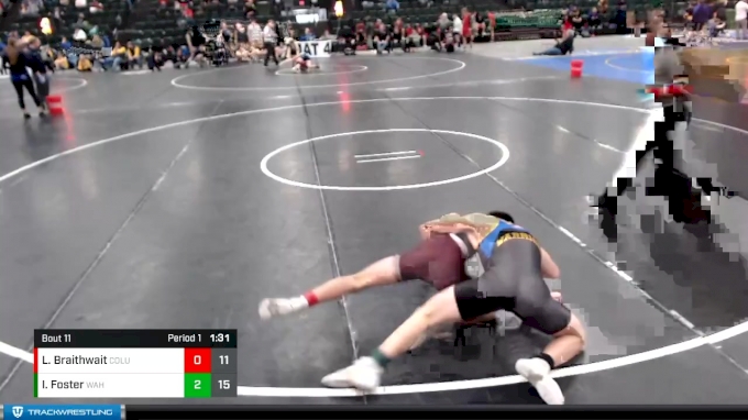 132 lbs Round 2 (16 Team) - Laitenn Braithwait, Columbus vs Isaiah ...