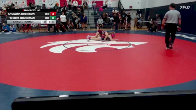 125 lbs Champ. Round 1 - Angelina Robinson, W. F. West (Girls) vs ...