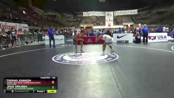 132 lbs Champ. Round 3 - Thomas Johnson, Santa Ynez Valley Union High ...