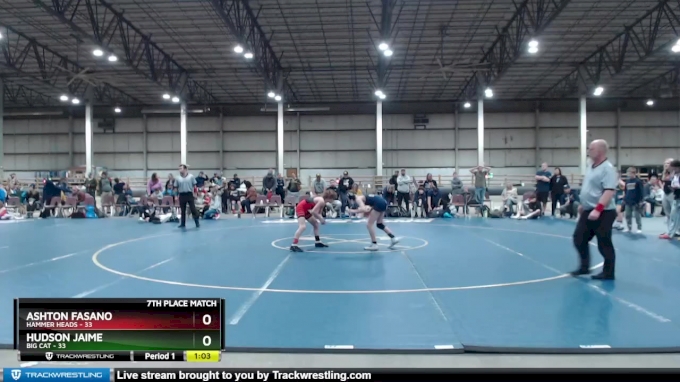 92 lbs Finals (8 Team) - Hudson Jaime, Big Cat vs Ashton Fasano, Hammer ...