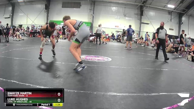 129 lbs Round 3 (4 Team) - Luke Hughes, Level Up Wrestling vs Swayze ...