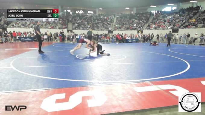 110 lbs Round Of 16 - Jackson Cunnyngham, Edmond Memorial vs Axel Lorg ...