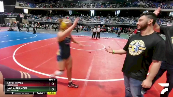 6A 185 lbs Cons. Round 1 - Layla Frances, Weatherford vs Katie Reyes ...