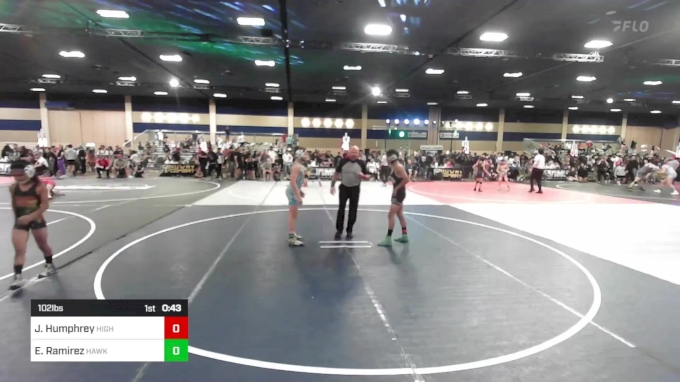 102 lbs Consi Of 8 #2 - Elijah Ramirez, Hawkeye WC vs Jackson Humphrey ...