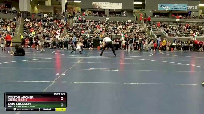 95 lbs Champ. Round 2 - Colton Archer, Yankton Jr Bucks vs Cain Crosson ...