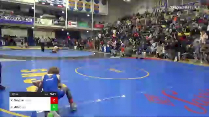 62 lbs Round Of 16 - Kaiden Snyder, Warrior Ridge vs KJ Allen ...