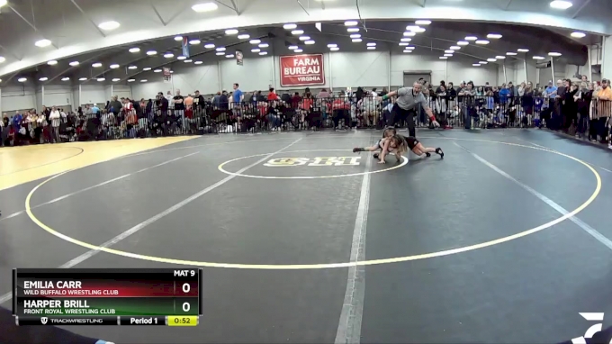 42-44 lbs Round 2 - Harper Brill, Front Royal Wrestling Club vs Emilia ...