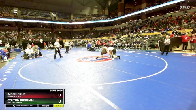 175 Class 2 lbs Champ. Round 1 - Colton Kirkham, Mid-Buchanan vs Aiden ...