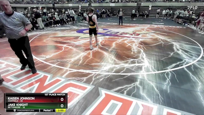 121 lbs Finals (8 Team) - Jake Knight, Bettendorf vs Kaisen Johnson ...