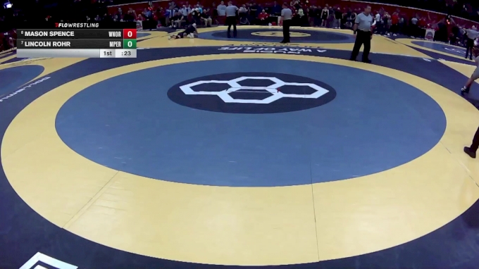 D1-113 lbs Cons. Round 2 - Lincoln Rohr, Mass. Perry vs Mason Spence ...