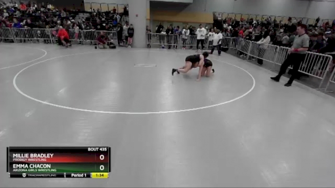 135 lbs Quarterfinal - Millie Bradley, Prodigy Wrestling vs Emma Chacon ...