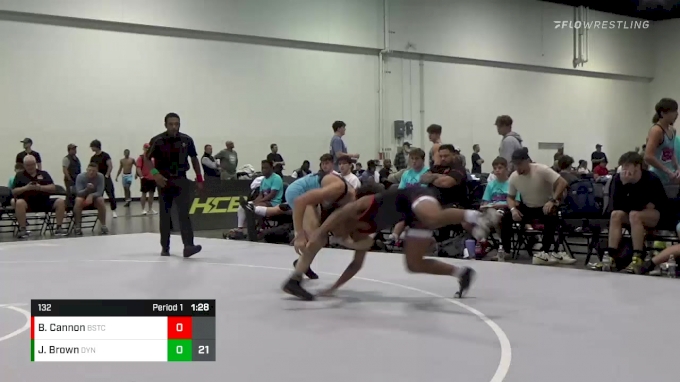 132 lbs Round 1 (6 Team) - Brandon Cannon, Beast Coast vs Joel Brown ...