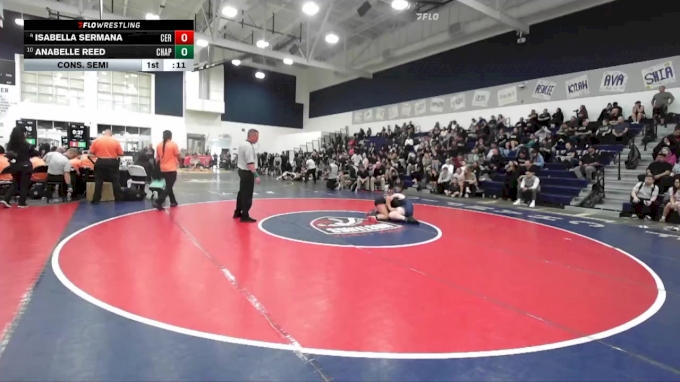 135 lbs Cons. Semi - Isabella Sermana, Cerritos vs Anabelle Reed, Chaparral