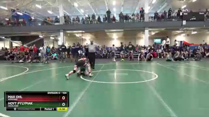 104 lbs Round 2 - Max Ohl, Ashland vs Hoyt Pylypiak, Highland