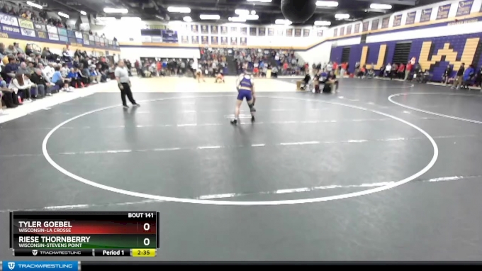 149 lbs Quarterfinal - Tyler Goebel, Wisconsin-La Crosse vs Riese ...