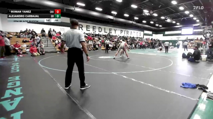 190 lbs 5th Place Match - Roman Yanez, Chowchilla vs Alejandro Carbajal ...