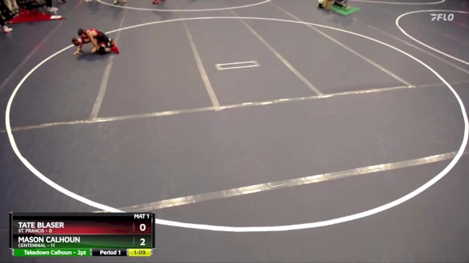 56 lbs Round 1 (4 Team) - Tate Blaser, St. Francis vs Mason Calhoun ...