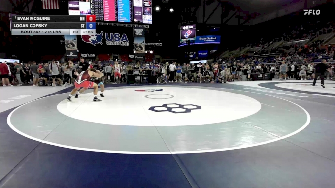 215 lbs Champ. Rd Of 128 - Evan McGuire, MN vs Logan Cofsky, CT