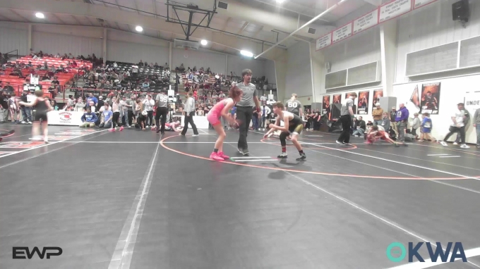 90 lbs Consi Of 8 #2 - Luke Stevens, Beggs Youth Wrestling Program vs ...