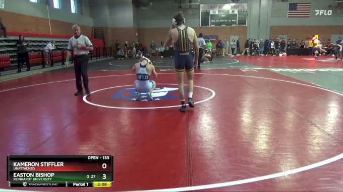 133 lbs Quarterfinal - Easton Bishop, Reinhardt University vs Kameron ...
