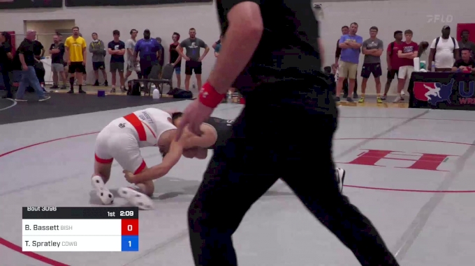 57 kg Semifinal - Bo Bassett, Bishop McCort High School Wrestling vs ...