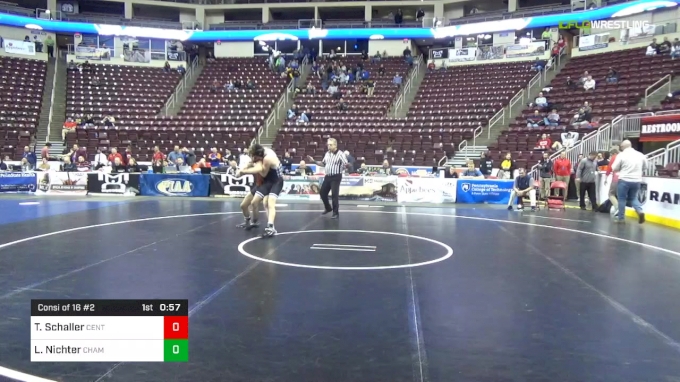 170 lbs Consi Of 16 #2 - Tanner Schaller, Central York vs Luke Nichter ...