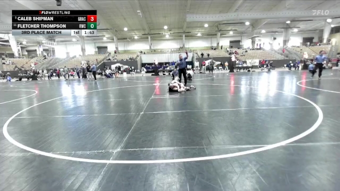85 lbs 3rd Place Match - Caleb Shipman, Grace Christian Wrestling Club ...