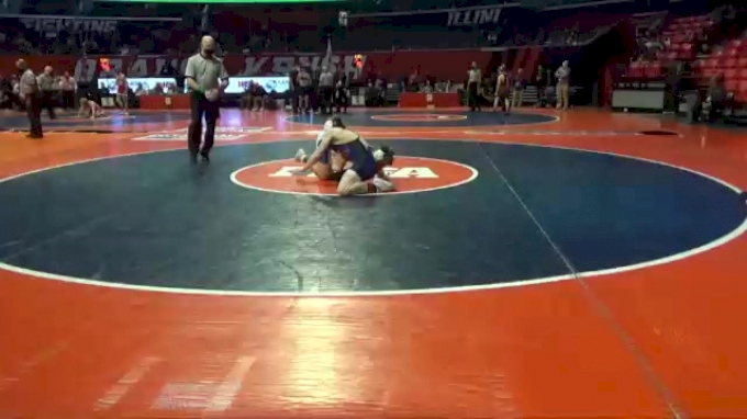 3 lbs Quarterfinal - Scott Busse, Lake Zurich vs Jimmy Nugent, Downers ...