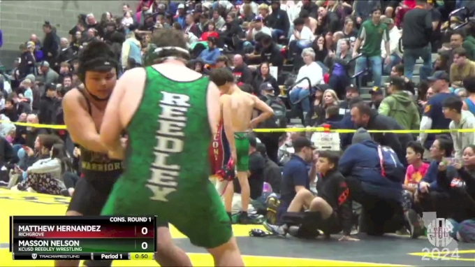 250 lbs Cons. Round 1 - Masson Nelson, KCUSD Reedley Wrestling vs ...