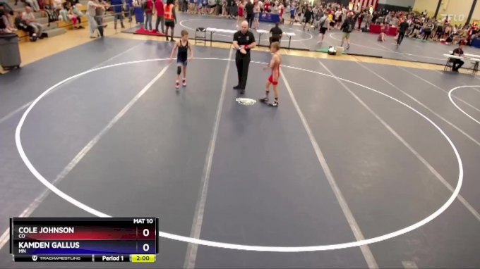 71 lbs Round 1 - Cole Johnson, CO vs Kamden Gallus, MN