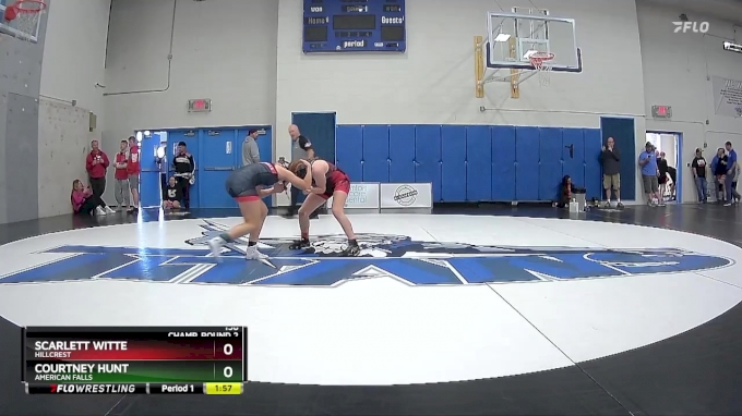 138 lbs Champ. Round 2 - Scarlett Witte, Hillcrest vs Courtney Hunt ...