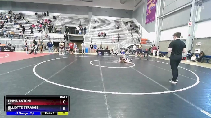58 lbs Cons. Semi - Emma Antoni, MN vs Elliotte Strange, TX