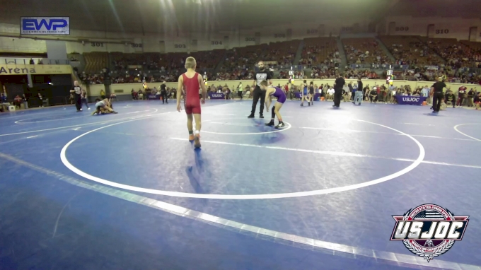 67 lbs Round Of 16 - Hendrix Henley, Chickasha Youth Wrestling vs Ethan ...