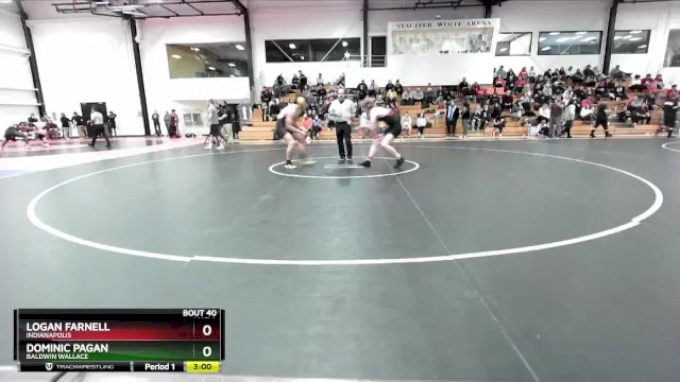 174 lbs Champ. Round 1 - Dominic Pagan, Baldwin Wallace vs Logan ...