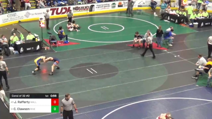 140 lbs Consi Of 32 #2 - Jake Rafferty, Wallenpaupack vs Christopher ...