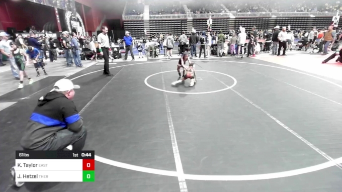 61 lbs Quarterfinal - Kamdyn Taylor, Eastside United WC vs Jack Hetzel, Thermopolis WC