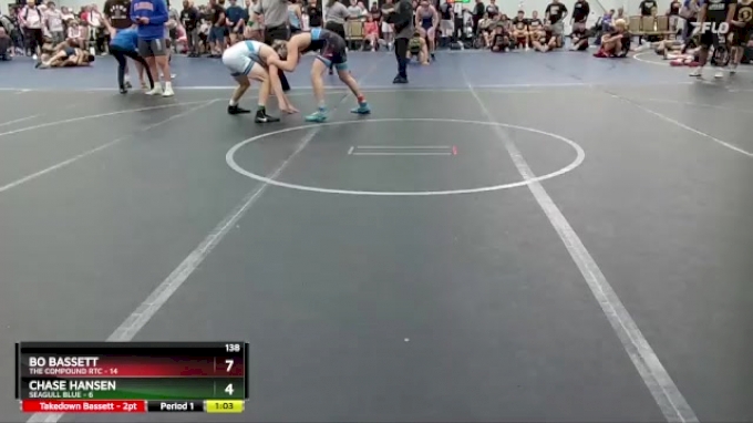 138 lbs Round 4 (8 Team) - Bo Bassett, The Compound RTC vs Chase Hansen ...