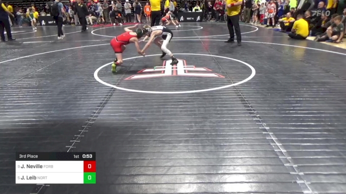 65 lbs 3rd Place - John Neville, Forbes Road vs Jonah Leib, North ...