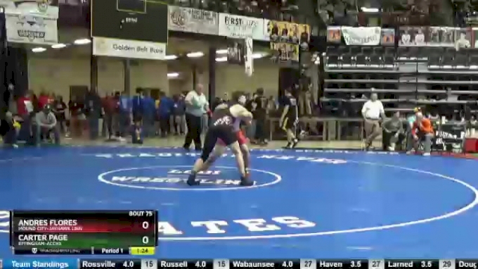 170 lbs Champ. Round 1 - Andres Flores, Mound City-Jayhawk Linn vs ...