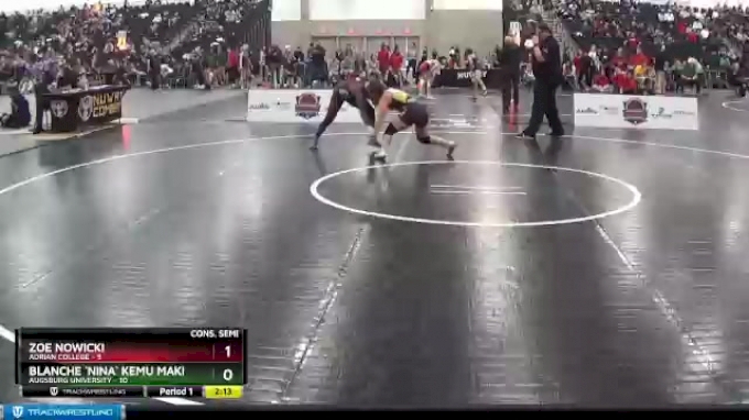 136 lbs Semis & Wb - Blanche `Nina` Kemu Makem, Augsburg University vs ...