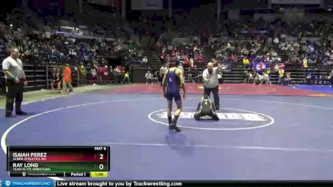 80 lbs Cons. Round 2 - Ray Long, Team El1te Wrestling vs Isaiah Perez ...