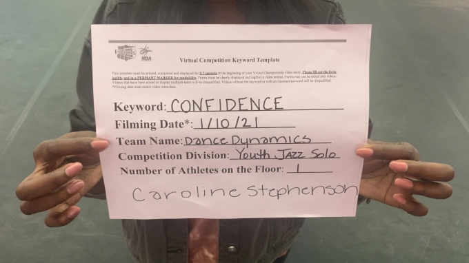 Dance Dynamics - Caroline Stephenson [Youth Solo - Jazz] 2021 NDA All ...