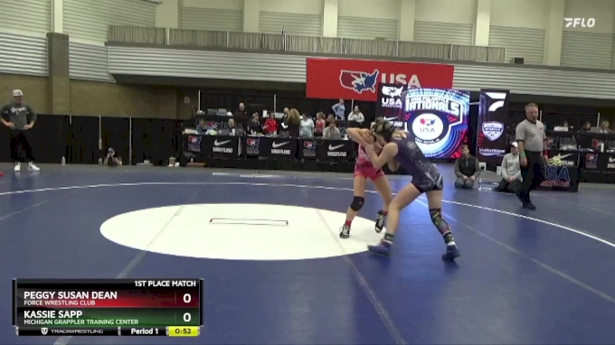 102 lbs 1st Place Match - Kassie Sapp, Michigan Grappler Training ...